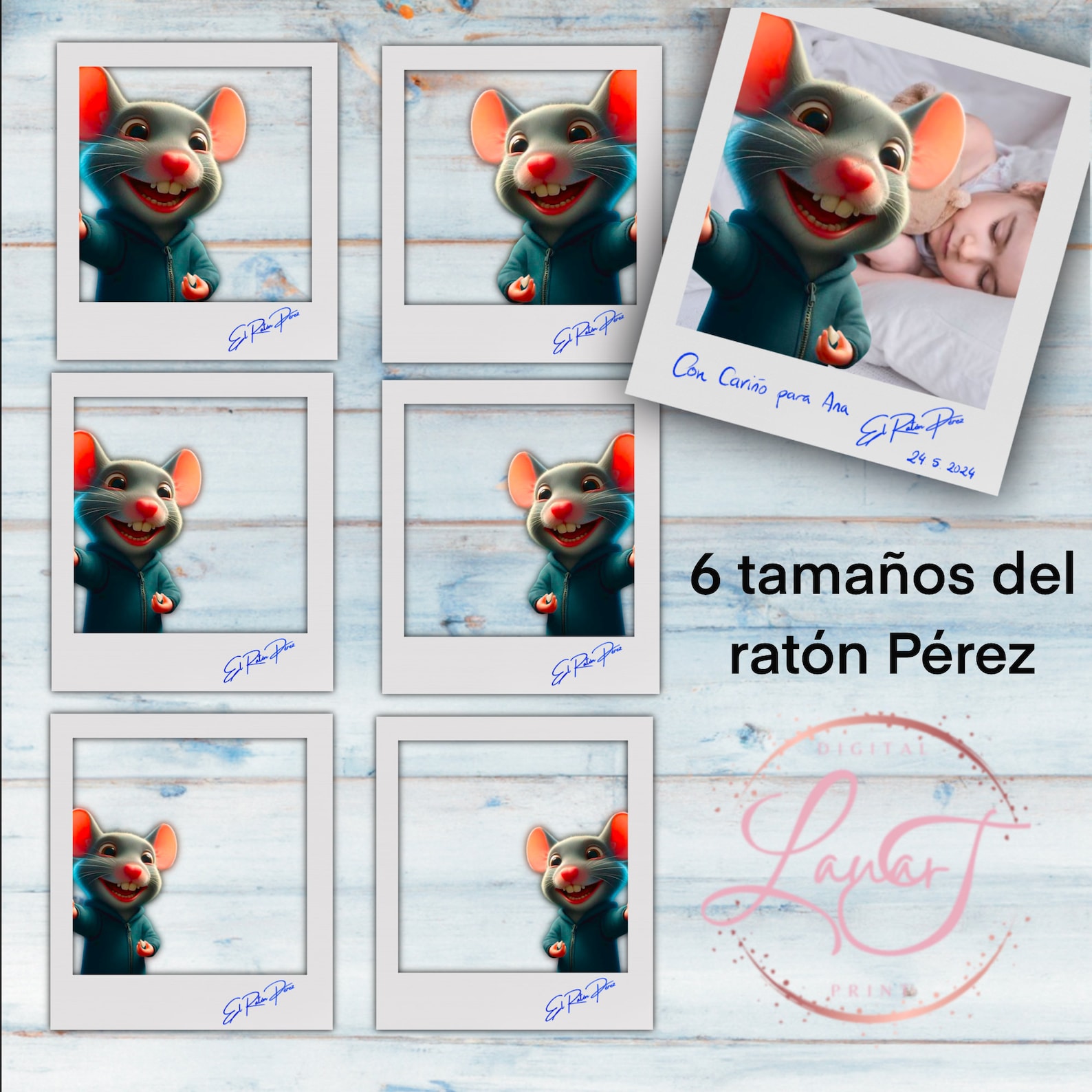 Selfie Ratón Pérez, Recuerdo De Mi Primer Diente - Etsy