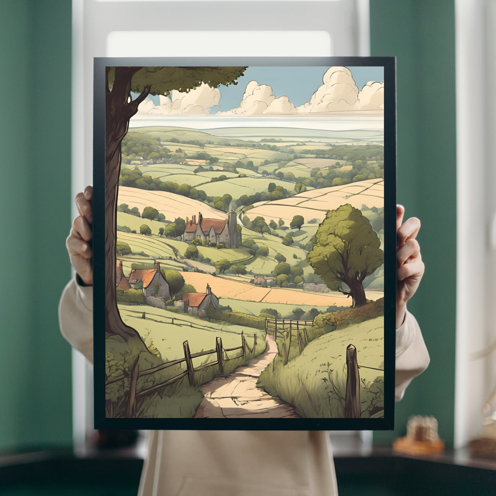 English Countryside Wall Art Perfect Housewarming Gifts, Countryside ...