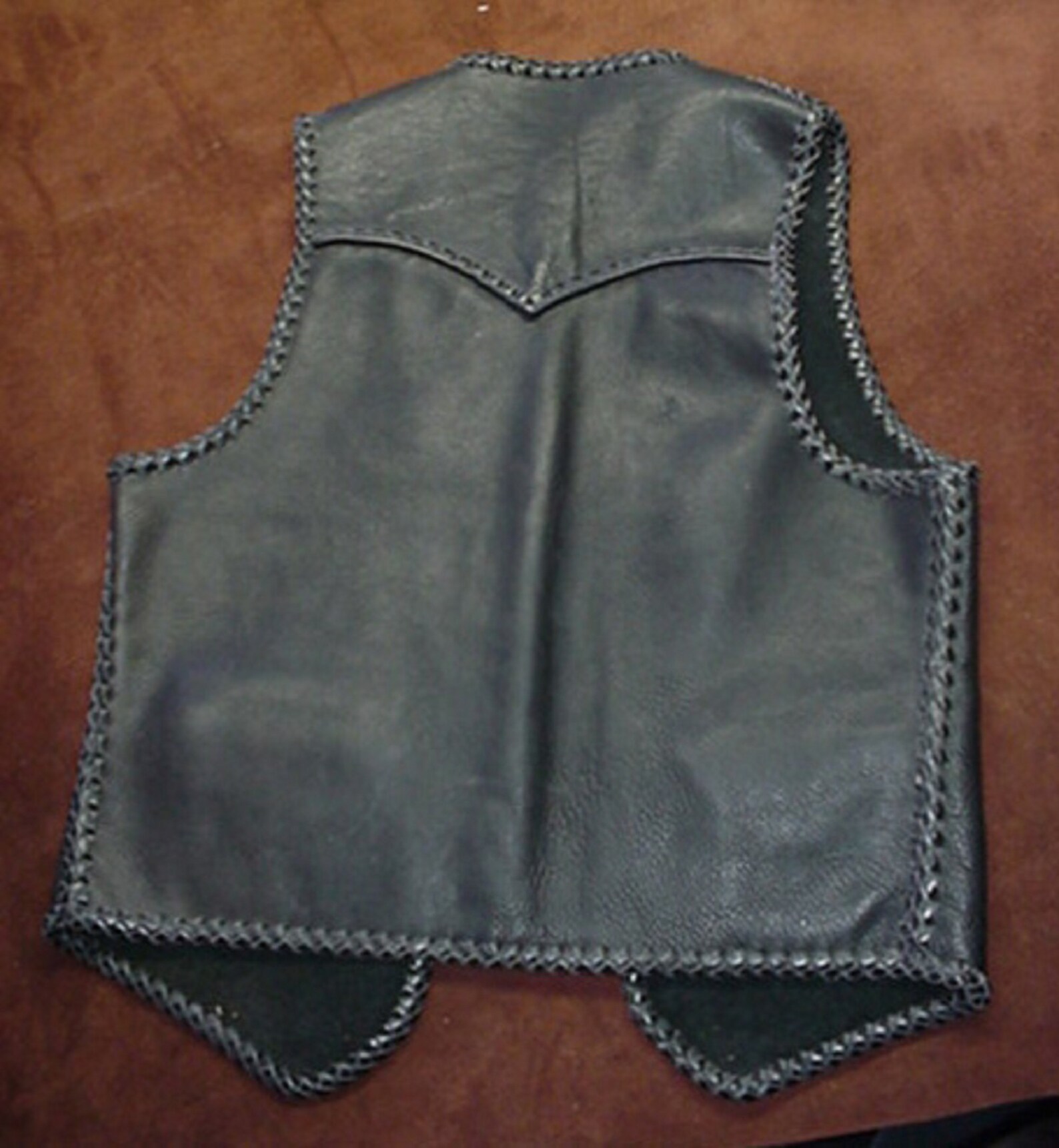 New Men's Braided Style Vest, Traditional Motorcycle Vest, Biker Vest ...