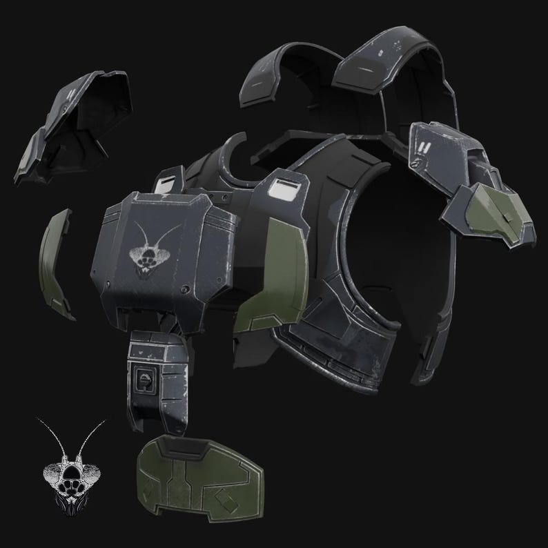 Halo Reach ODST and Marine Armor File With Halo Reach ODST Helmet Set ...