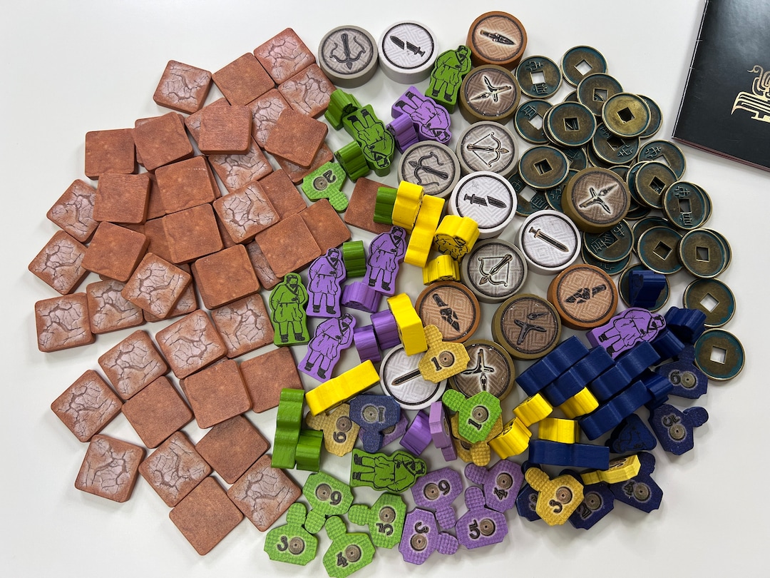 Terracotta Army Board Game Upgrade Kit: Token Set and Metal Coins - Etsy
