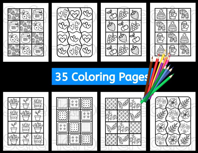 Cozy Patterns Coloring Pages, 35 Pages to Instantly Download, Printable ...