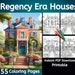 Regency Era Houses Coloring Pages , 55 Coloring Images. Instant ...