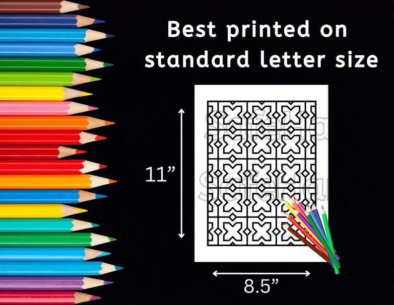 Large Pattern Coloring Pages, 50 Geometric Patterns, Bold and Easy ...