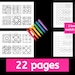 Bold Easy Pattern Coloring Pages, 20 Different Pages, 120 Patterns ...