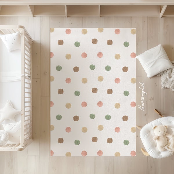 Polka Dot Rug - Etsy