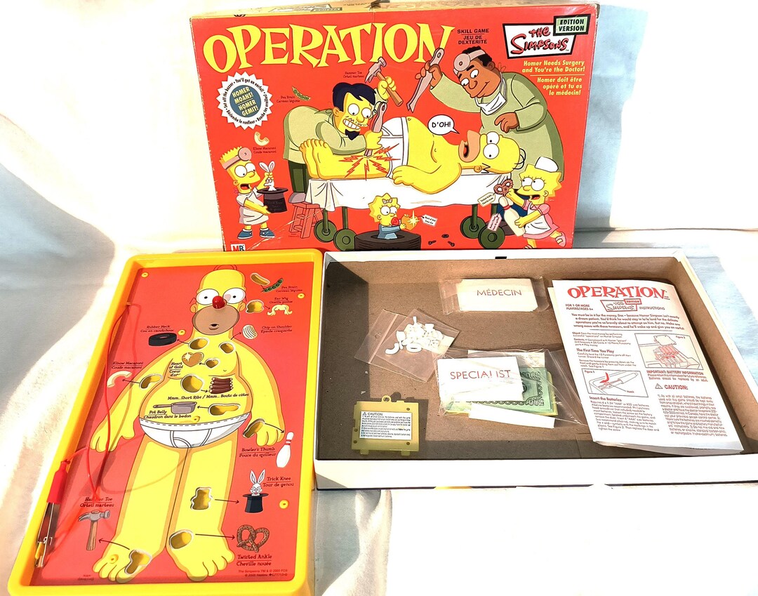 OPERATION: the Simpsons Edition Board Game C77713, 2005 Edition by ...