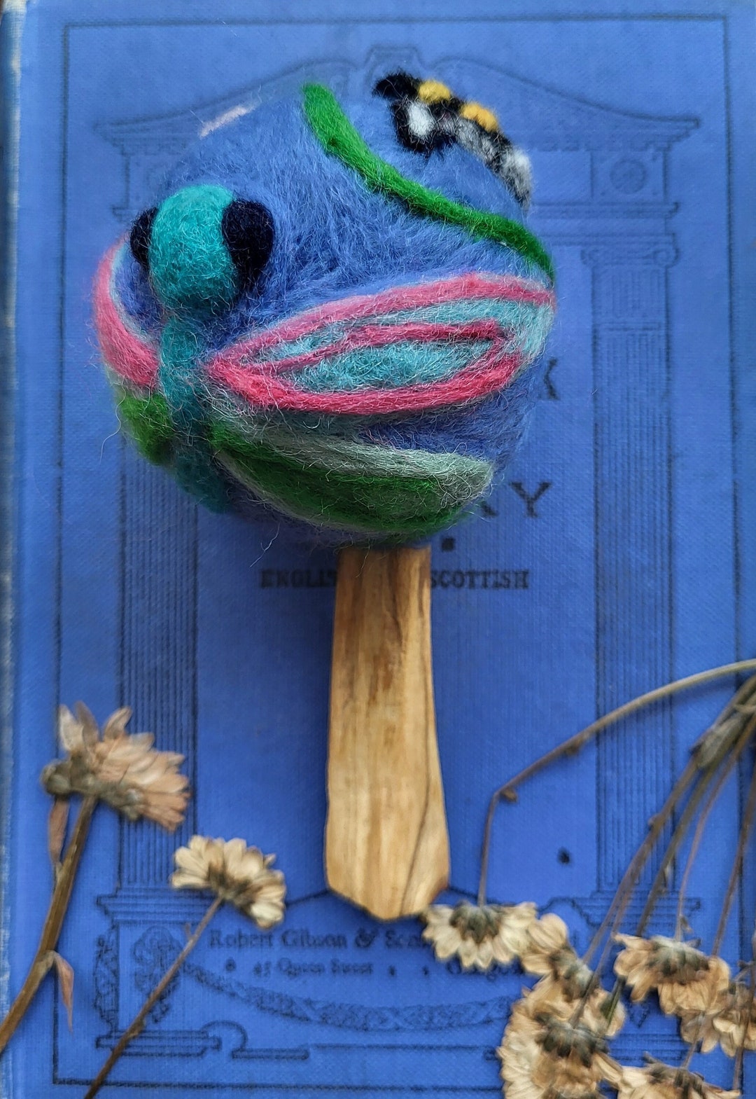 Dragonfly Rattle, Palo Santo Wood, Bee Design, Shamanic Tool, Witch ...