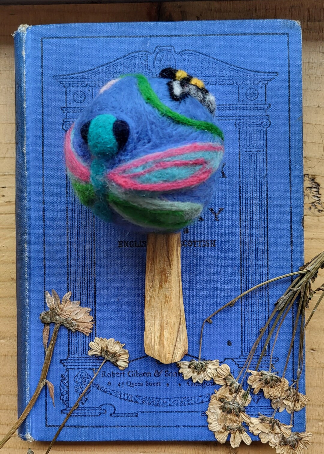 Palo Santo Wood Dragonfly and Bee Design Shamanic Rattle, Witchy Tools ...