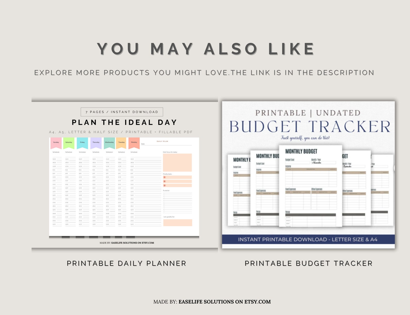 Printable Monthly Income Statement Tracker, Income Expense Tracker ...