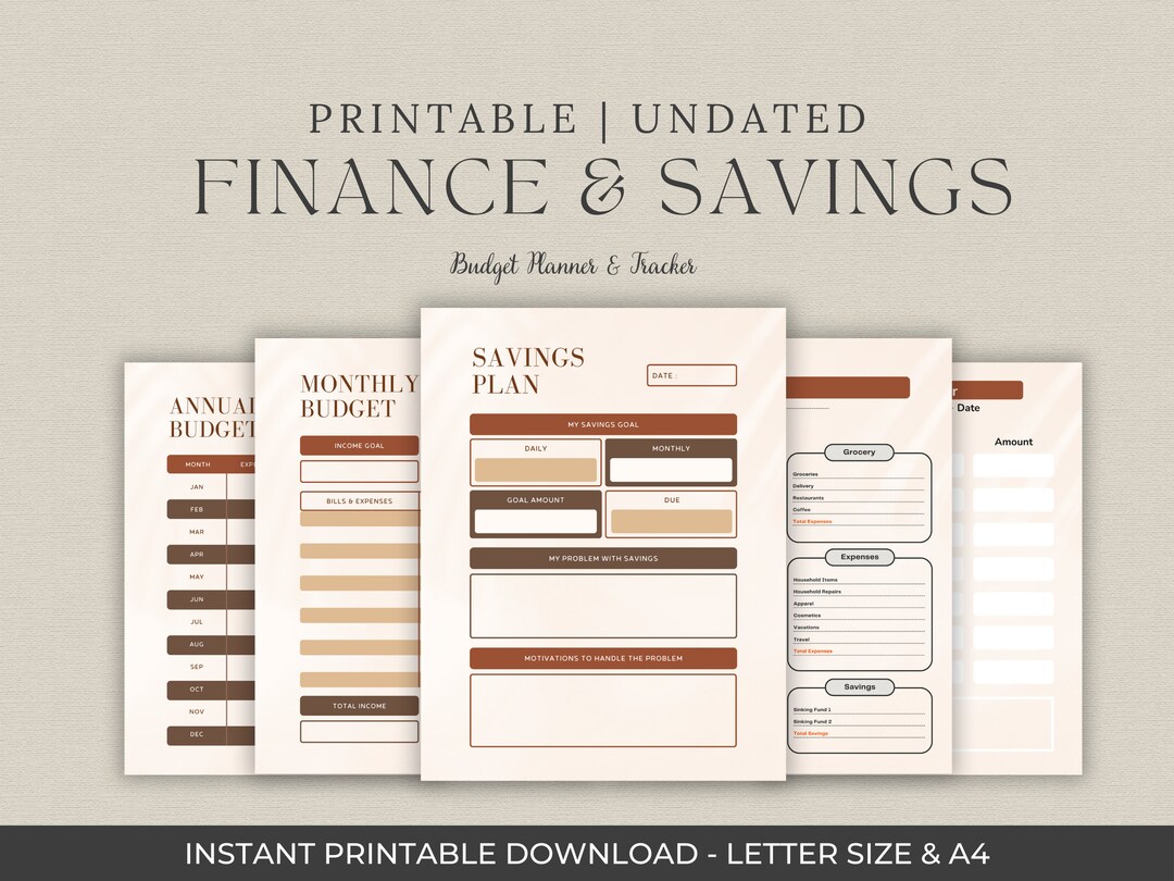 2025 Printable Budget Planner, Finance Planner, Budget Planner ...