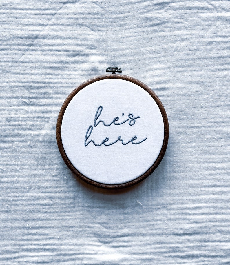 She's Here Newborn Hospital Sign He’s Here Baby Sign Twin Hospital ...