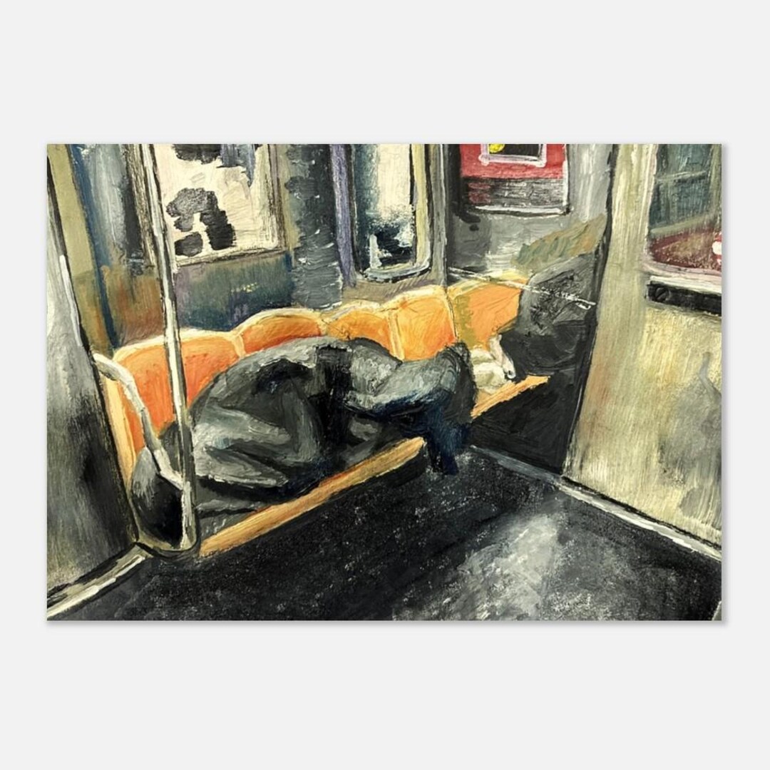 Trains to Home (original Painting) New York City Subway Canvas Painting ...