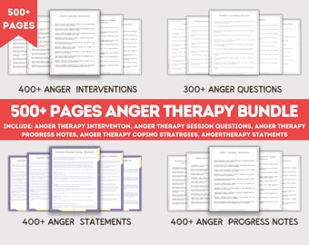 Anger Management Workbook for Teens and Adults, Anger Coping Skill ...