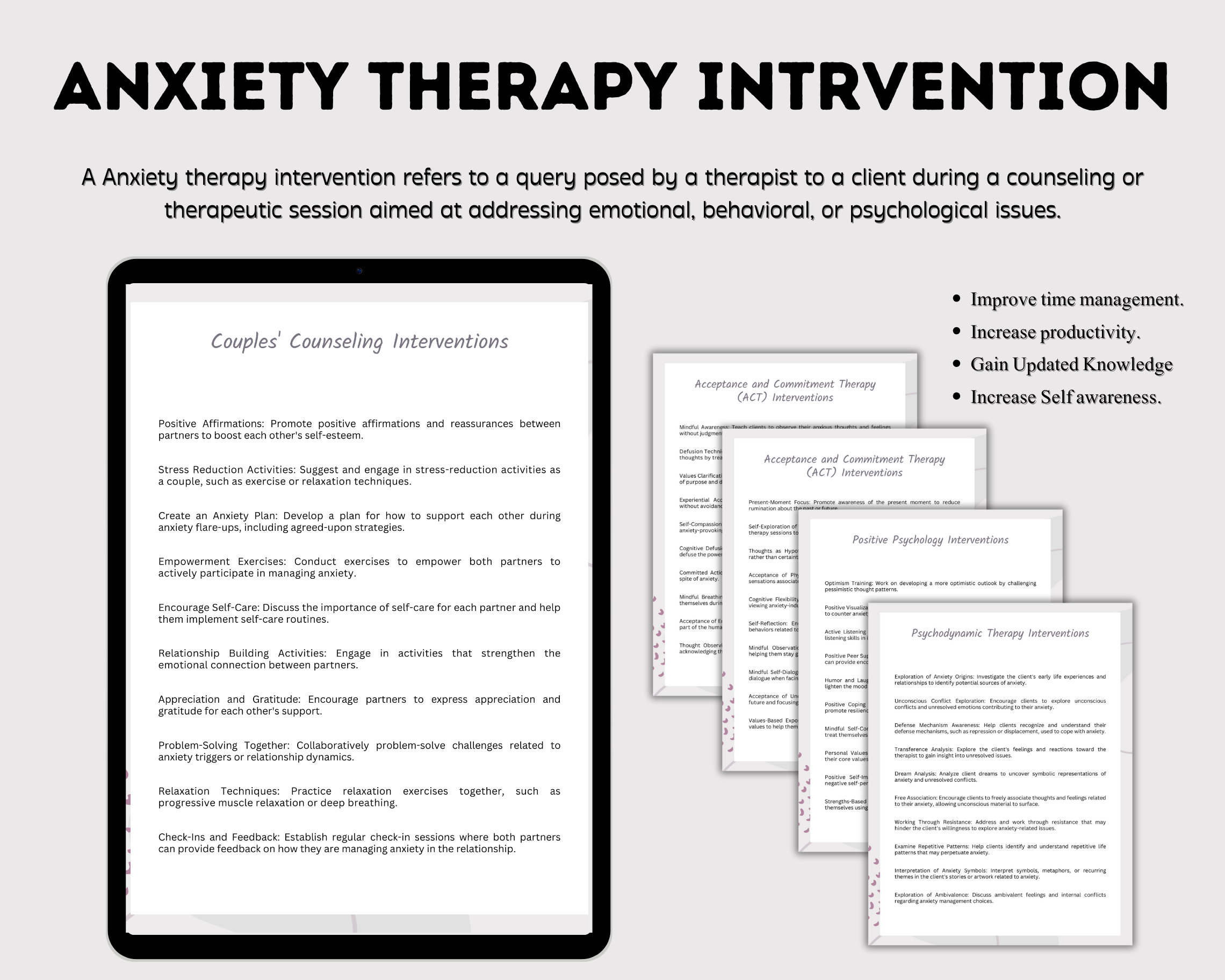 Therapeutic Interventions, Therapy Intervention List, Therapist Cheat ...