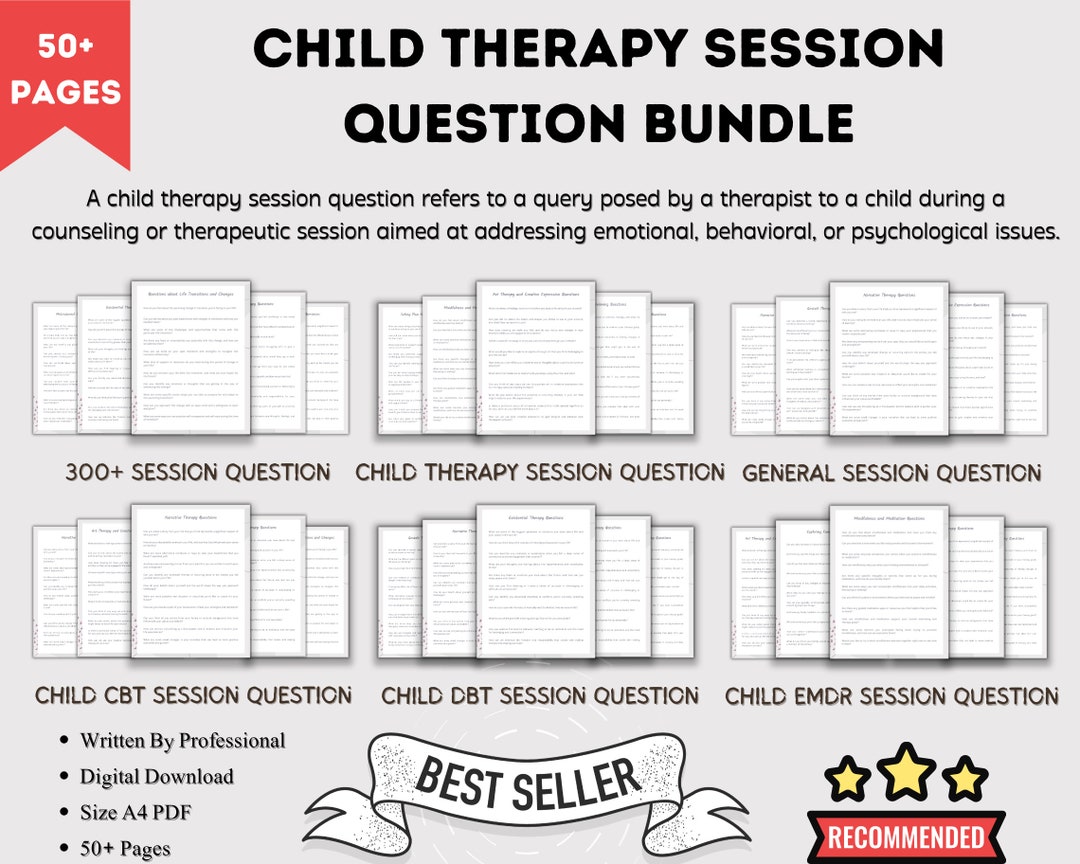 Child Therapy Session Questions, Counseling Questions, Therapy ...