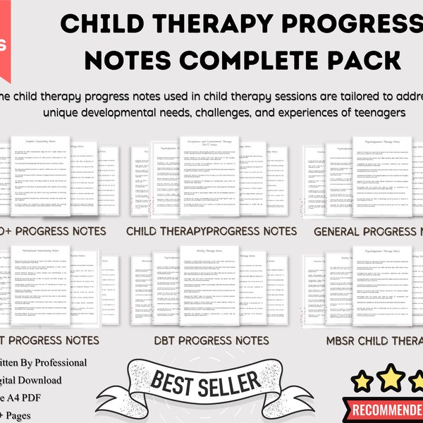 Therapy Progress Note Template - Etsy