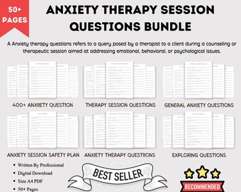 Anxiety and Depression Therapy Questions, Counseling Questions, Therapy ...