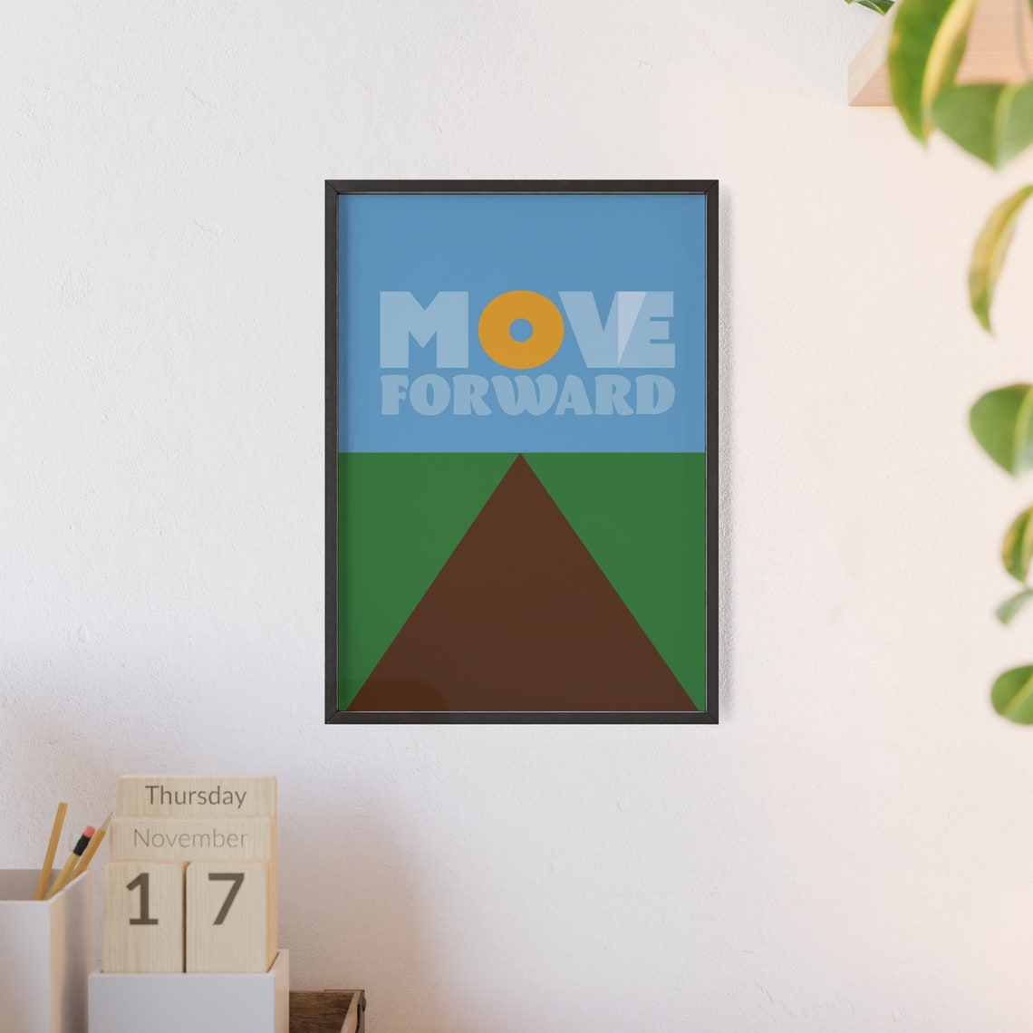 Move Forward - Motivational & Inspirational Wall Art for Office, Living ...