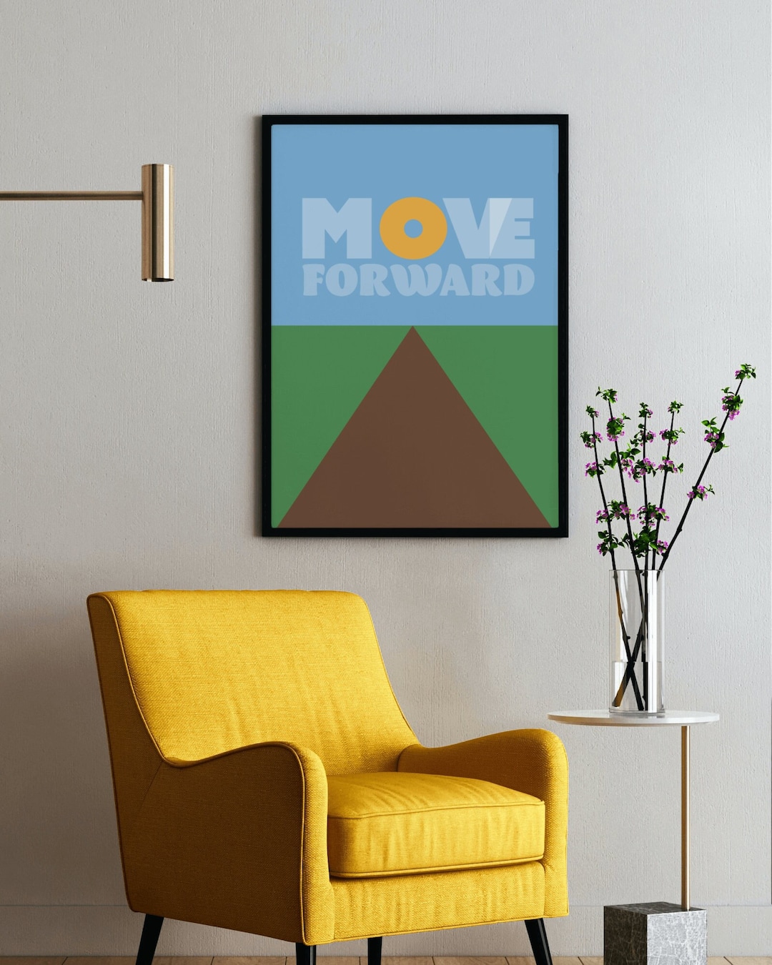 Move Forward - Motivational & Inspirational Wall Art for Office, Living ...