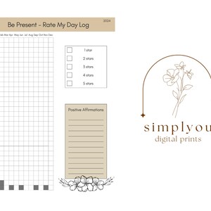 NEW Color-coded Daily Logs! 5 Printable Logs Including an Exercise Log ...