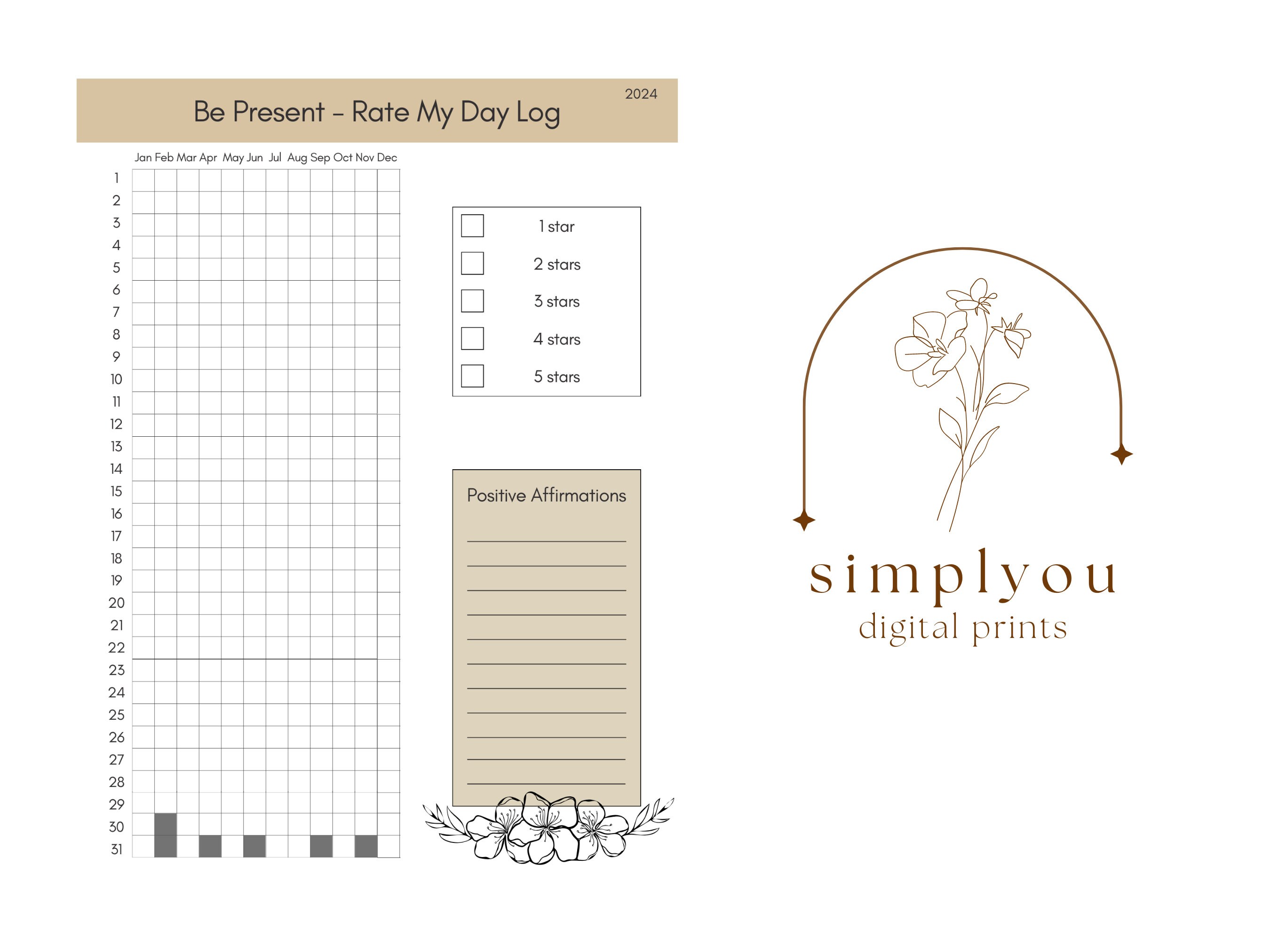 NEW Color-coded Daily Logs! 5 Printable Logs Including an Exercise Log ...