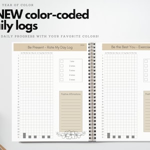 NEW Color-coded Daily Logs! 5 Printable Logs Including an Exercise Log ...