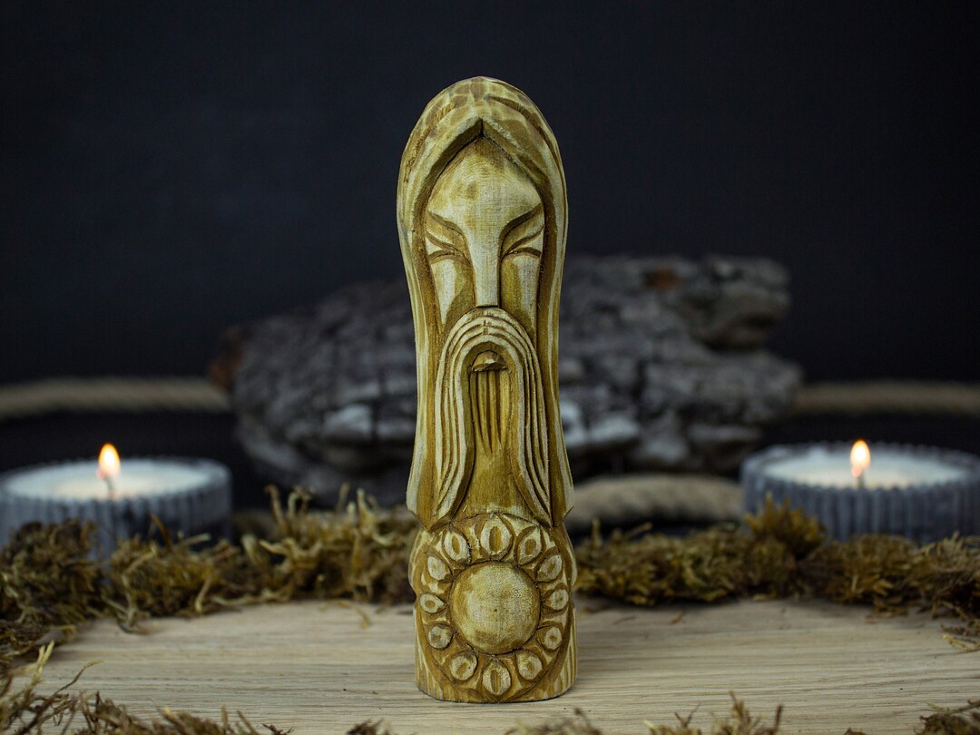Wooden Figurine Perun. Slavic God. Wood Carving. Altar. Heathen. God ...