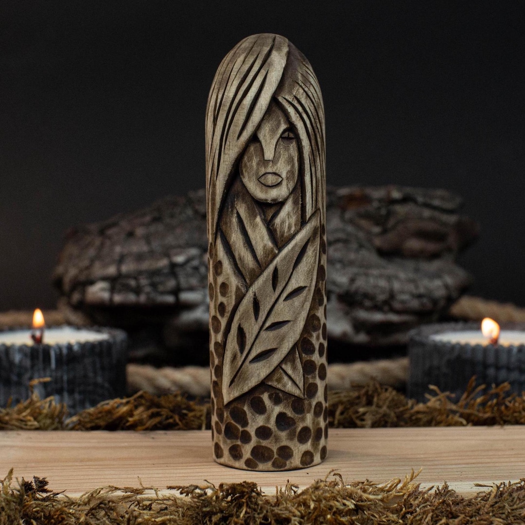 Eir Goddess of Healing and Cure, 6 Inches, High Quality Handmade Wooden ...