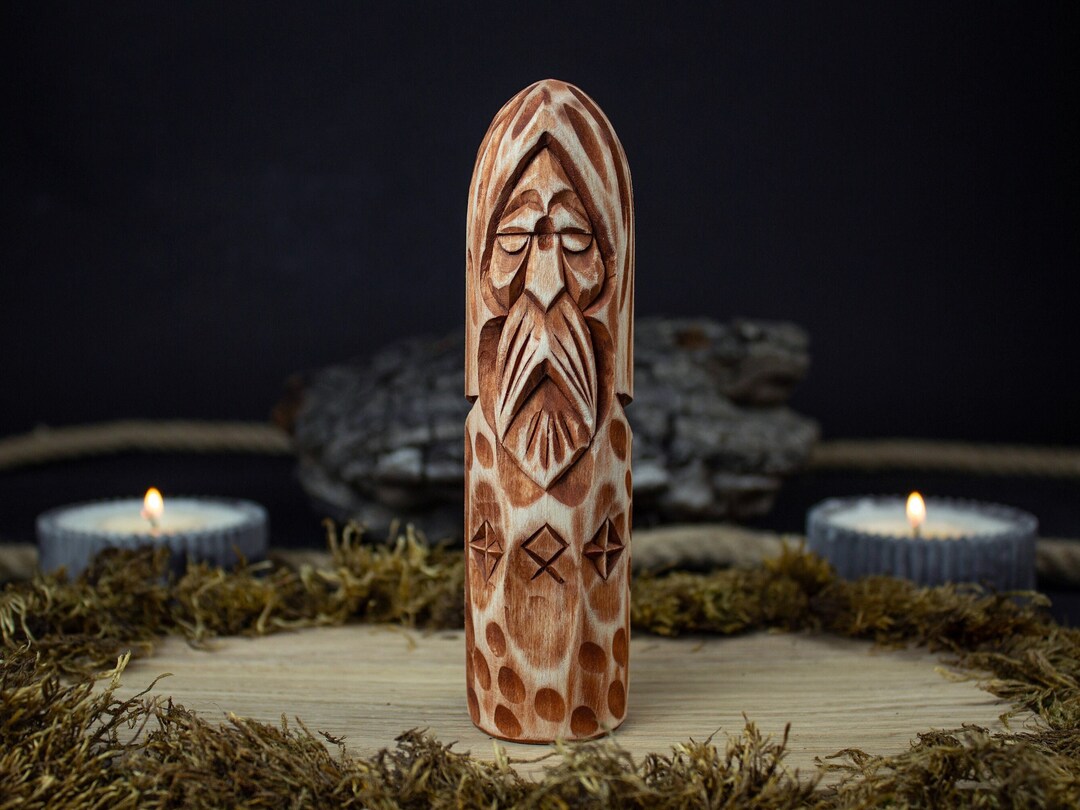 Odin, All-knowing Norse God of War and Wisdom – 6 Inches, Hand-carved ...