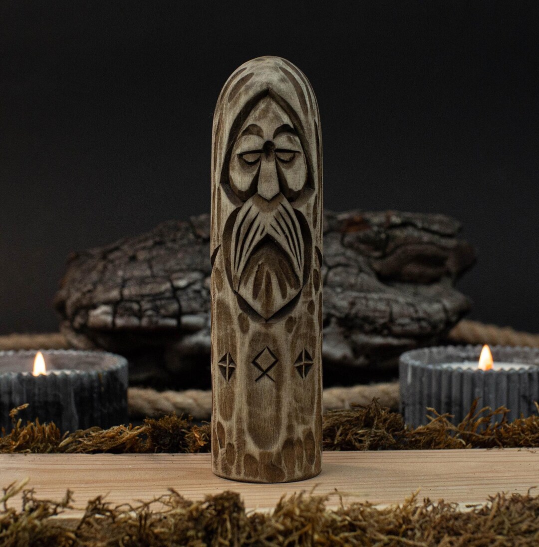 Odin, Allfather and Norse God of Wisdom & War – 6 Inches, Hand-carved ...