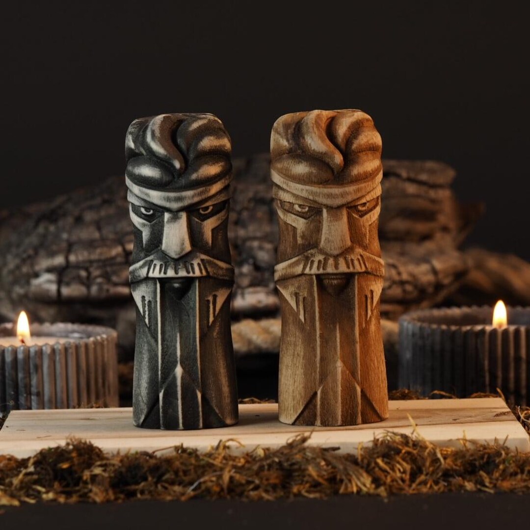 Thor Wooden Figurine – Norse God of Thunder and Protection – Pagan ...