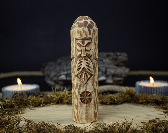 Wooden Figurine - Veles. Pagan God. Wood Carving. Altar. Heathen. God ...