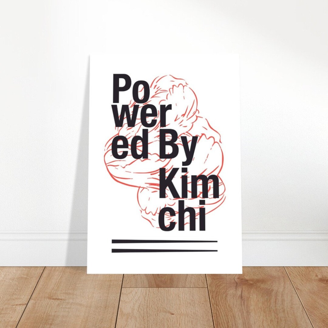 Kimchi Print Kimchi Gift Korean Food Lover South Korea Korea Fashion ...