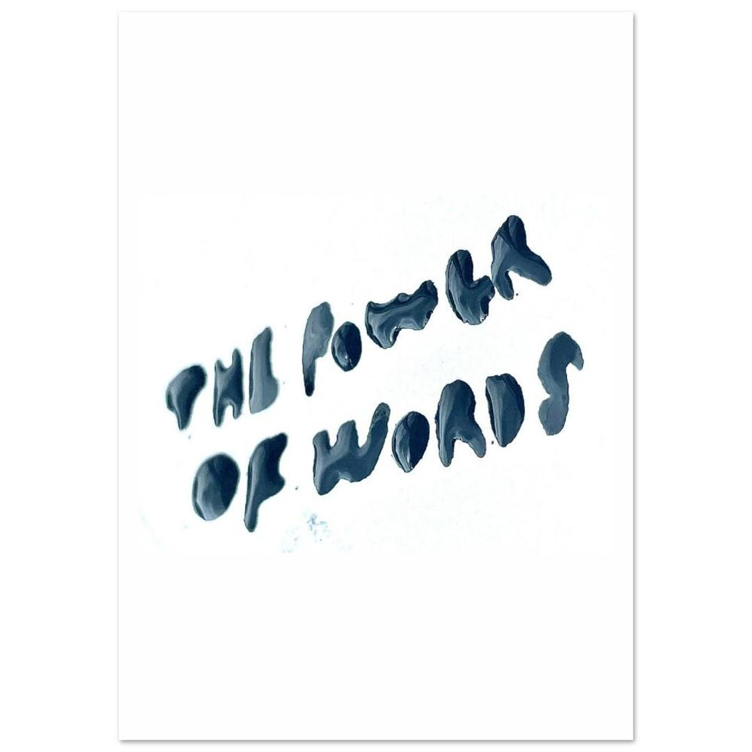 The Power of Words Motivational Wall Art Work Home Decor Office Wall ...