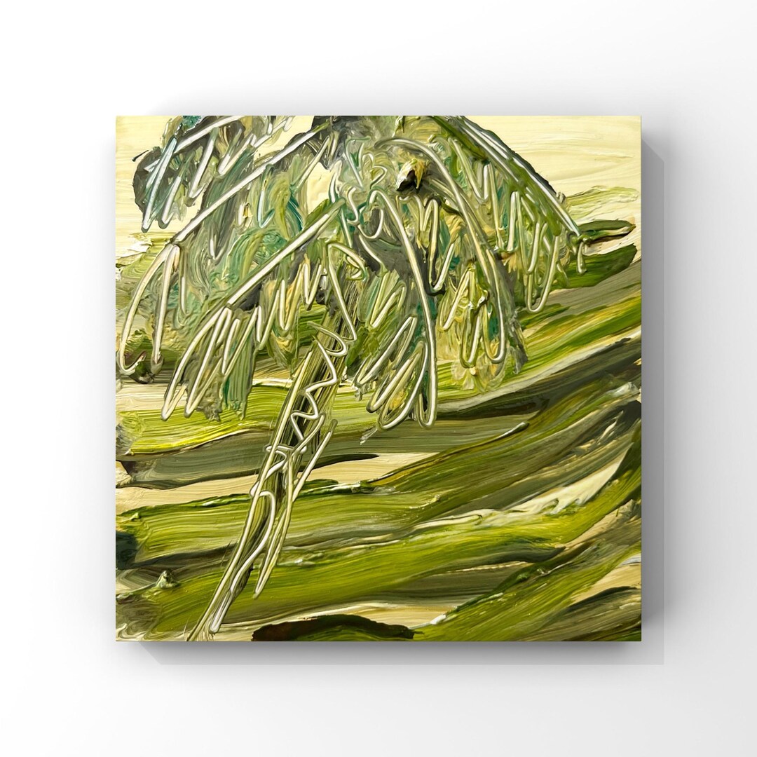 Bali Painting Greenery Palm Art Bali Rice Fields Art Greenery Decor ...