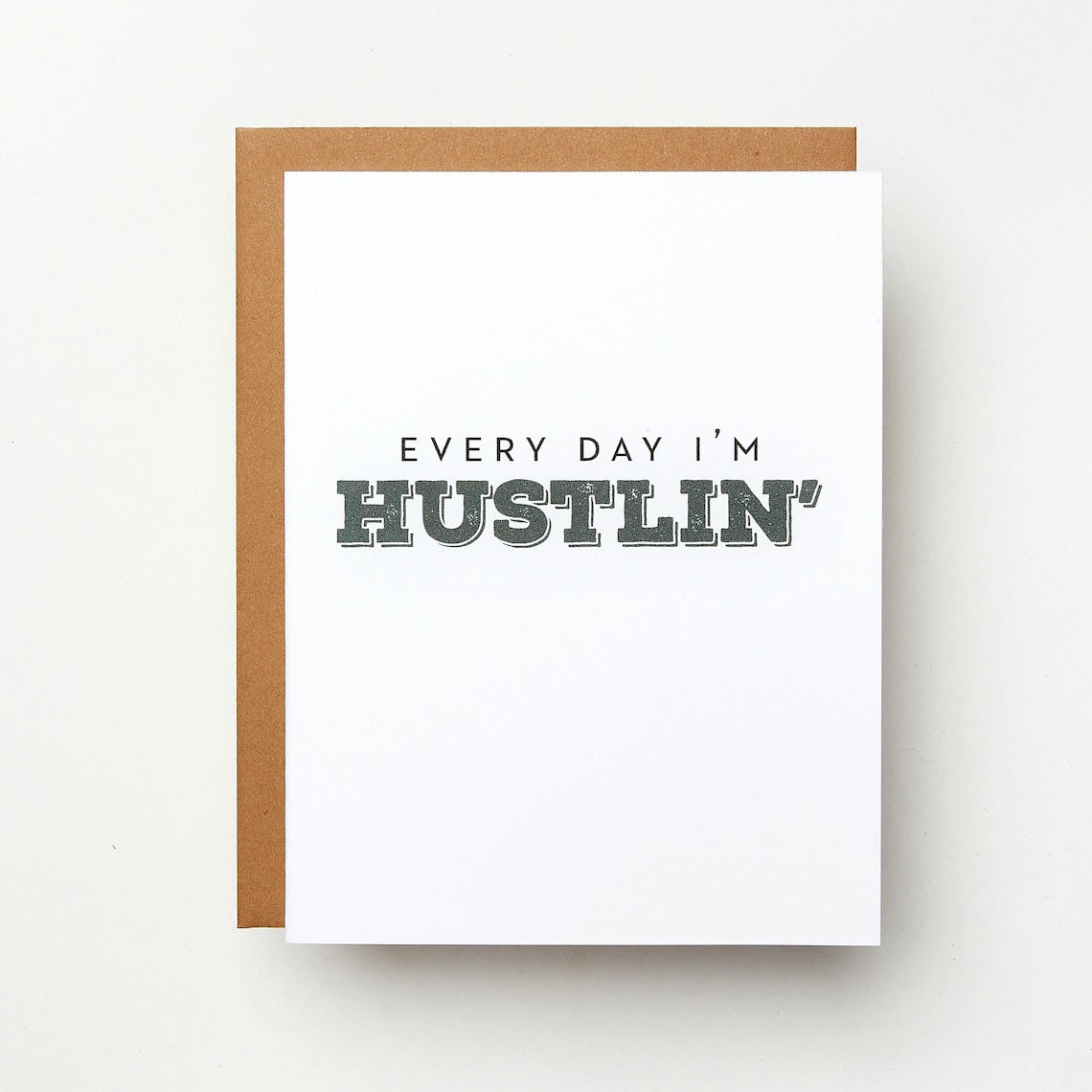 Every Day I'm Hustlin' Card Funny Card Greeting Card Music and Lyrics ...