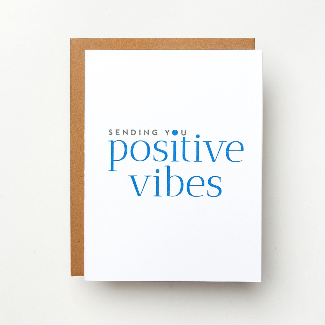 Sending You Positive Vibes Card | Sympathy Card | Thinking of You ...