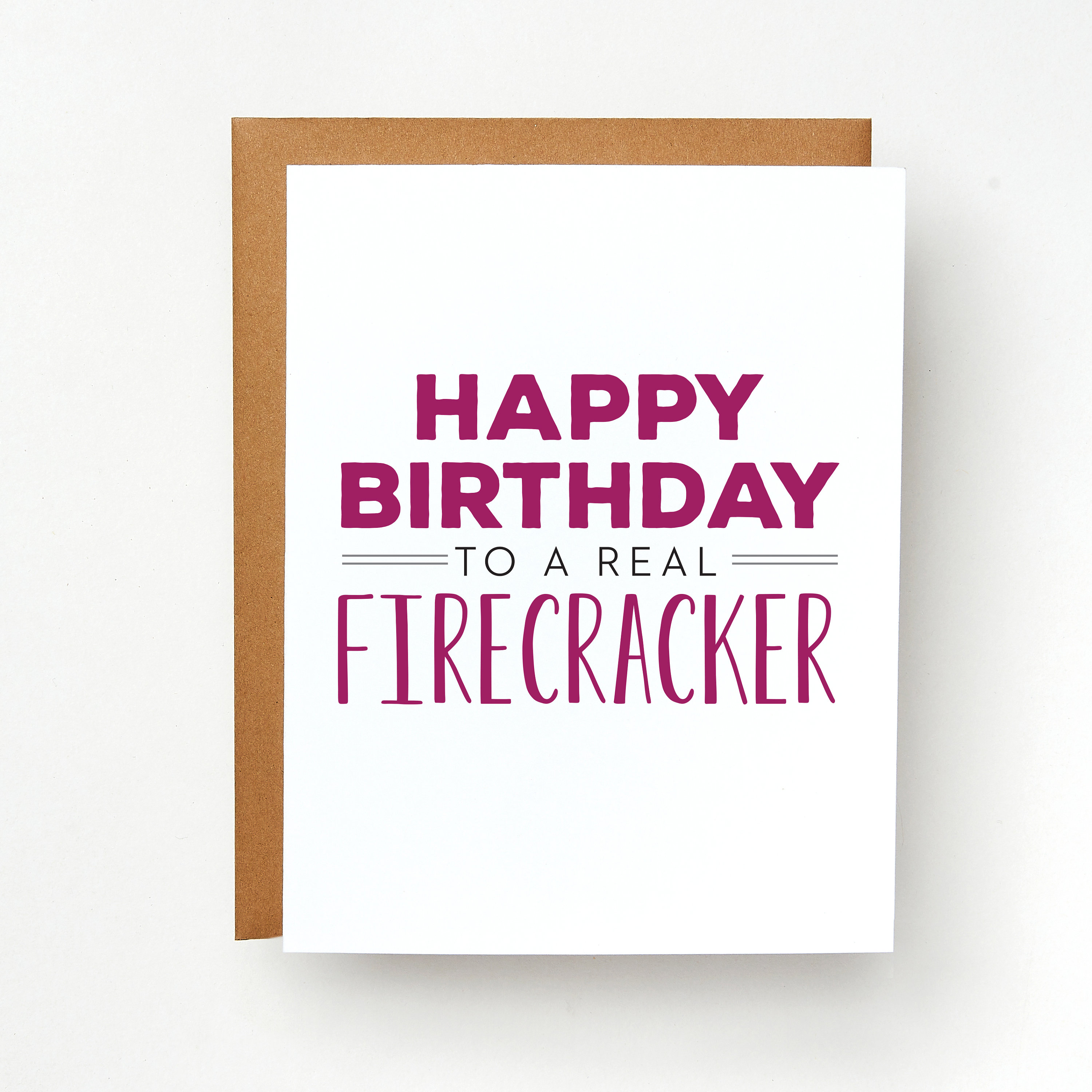 Happy Birthday to a Real Firecracker Card | Birthday Card | Sassy Card ...