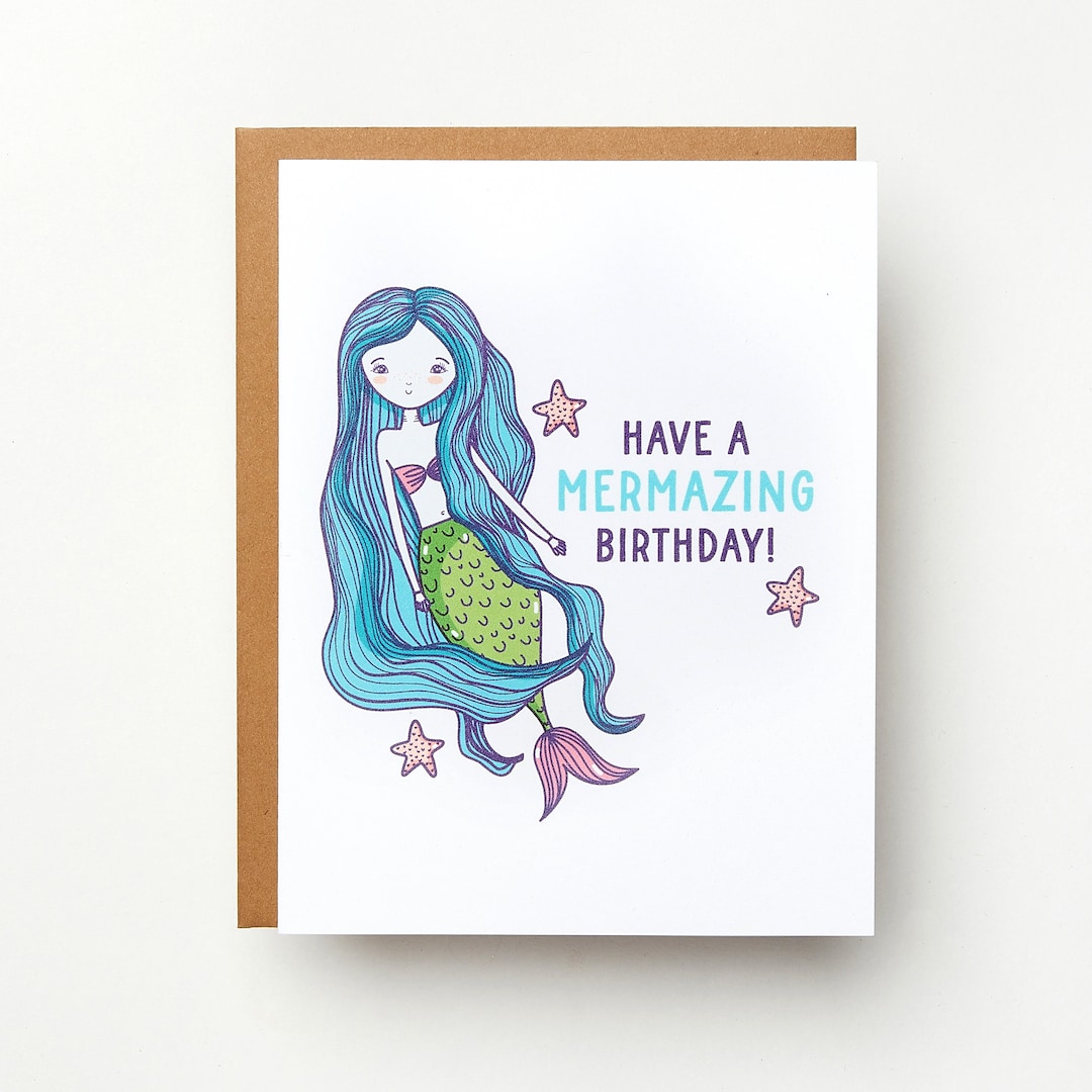 Birthday Card | Have a Mermazing Birthday Card | Love Card | Birthday ...