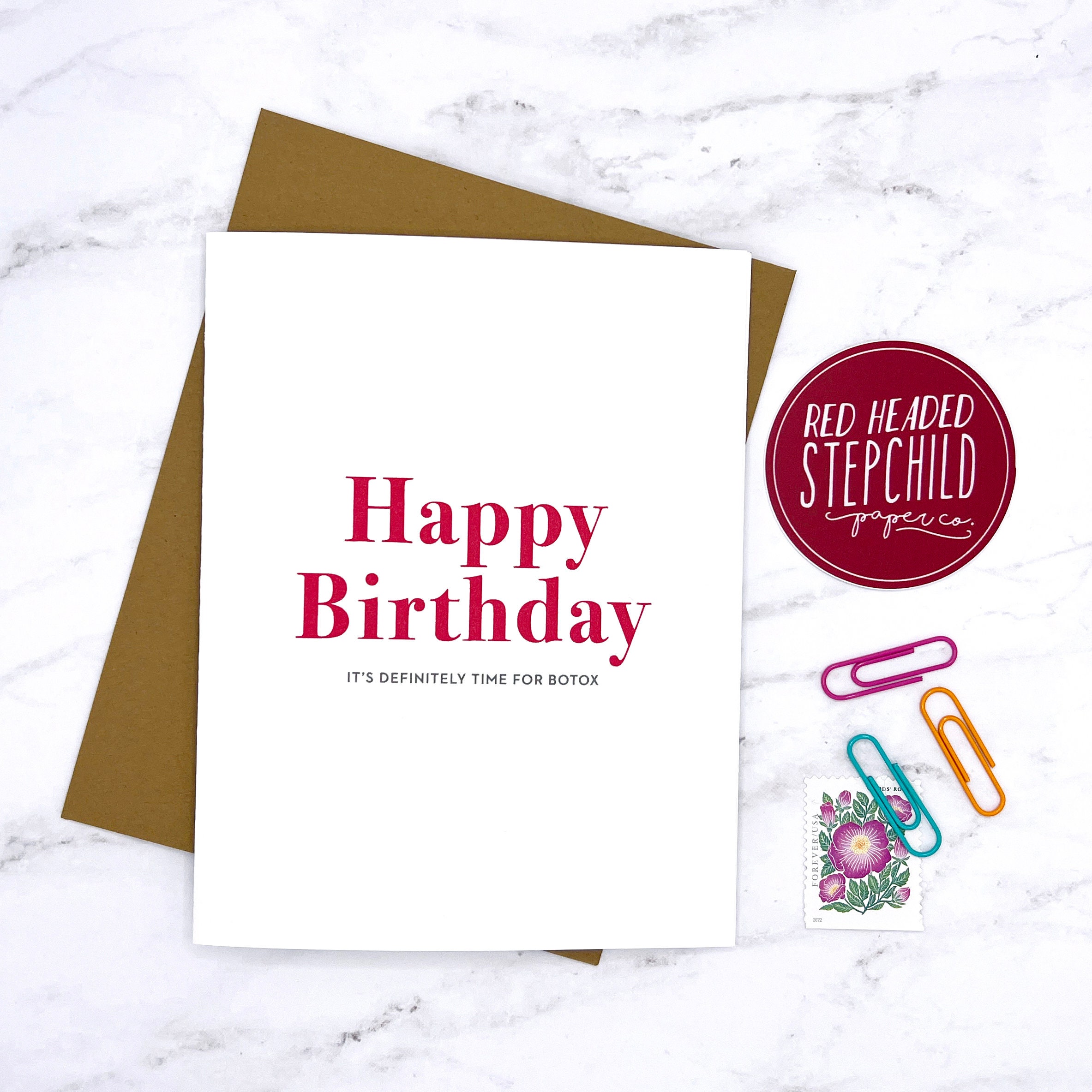 Snarky Birthday Card, Happy Birthday You It's Definitely Time for Botox ...