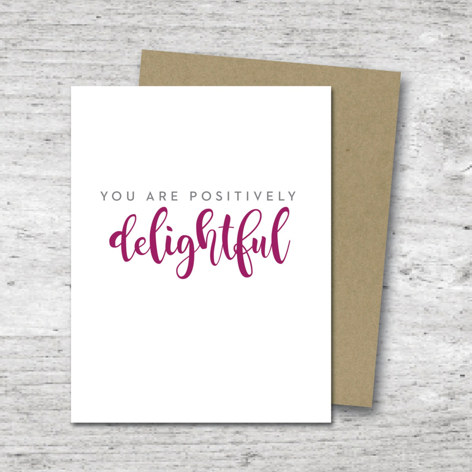 You Are Positively Delightful Card Love Card Thank You - Etsy