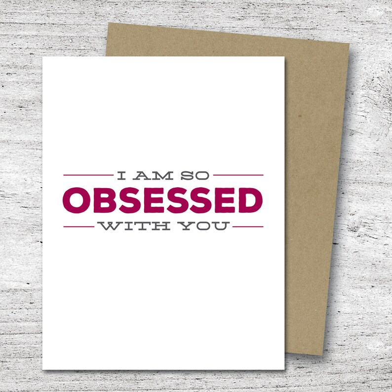 I Am so Obsessed With You Card Encouragement Card Love - Etsy Ireland
