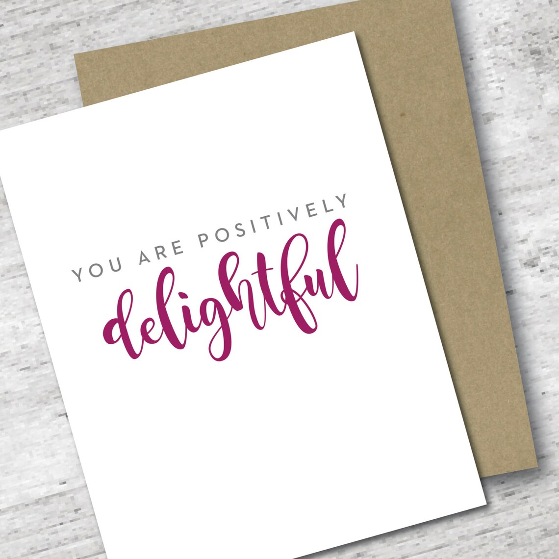 You Are Positively Delightful Card Love Card Thank You | Etsy