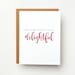 You Are Positively Delightful Card Love Card Thank You Card Just ...