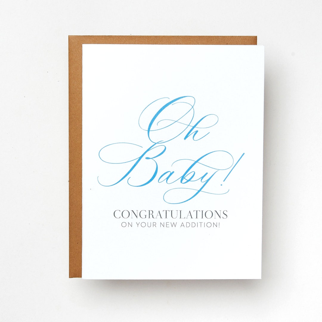 Oh Baby! Congratulations on Your New Addition Card | Pregnancy | Baby ...