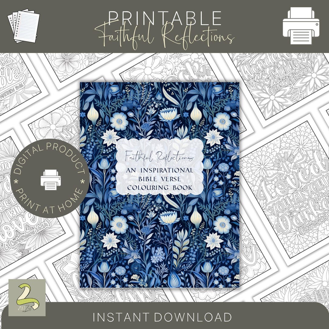 Bible Verse Colouring Book Christian Colouring Faith Based Printable ...