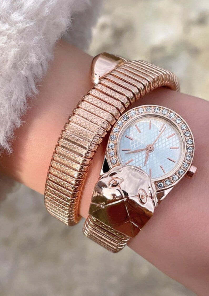 3 Different Color Luxury Snake Model Wristwatch, Luxury Wristwatch ...
