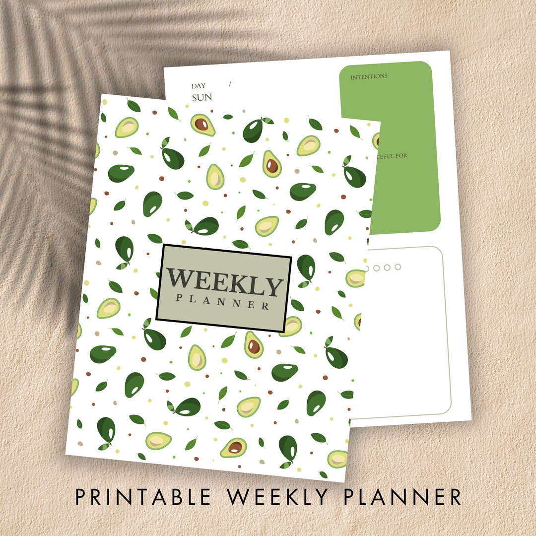 Printable Weekly Planner Digital Download Planner Printable Planner ...