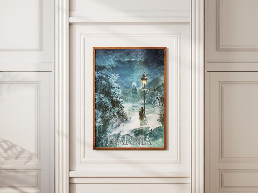 Narnia Lamppost Art Print,narnia Poster,oil Painting Wall Decor,c S ...